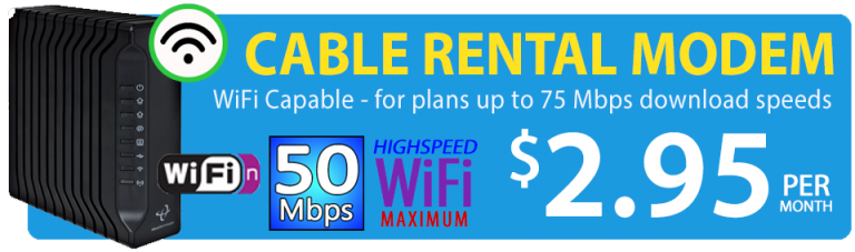 Cable Modem Prices - Internet Lightspeed