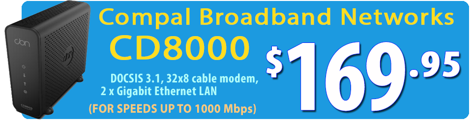 Cable Modem Prices - Internet Lightspeed