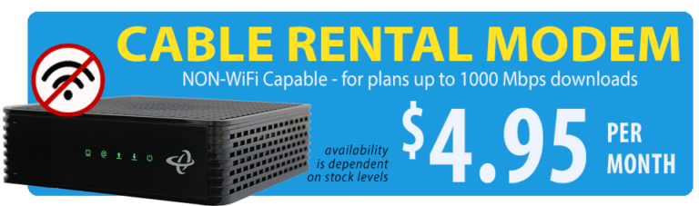 Cable Modem Prices - Internet Lightspeed